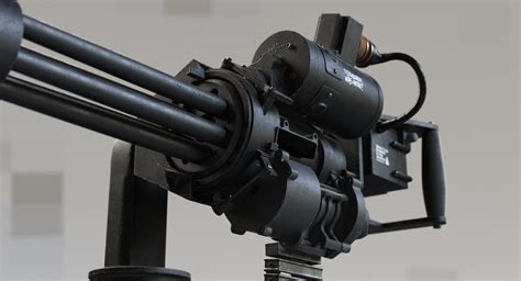 Minigun 1 Modelo 3d 99 Unknown Fbx Obj Max Free3d