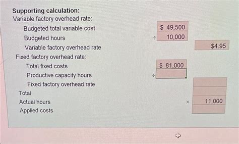 Solved Ex 23 19 Factory Overhead Cost Variance Report