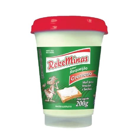 Requeijão Cremoso Rekeminas Copo 200g Nova Era