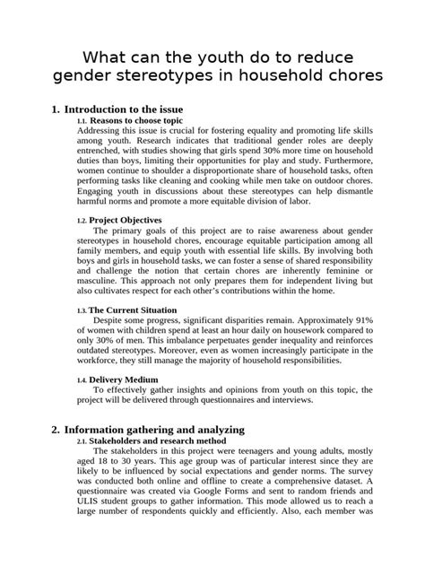 Document 1 Pdf Gender Role Gender
