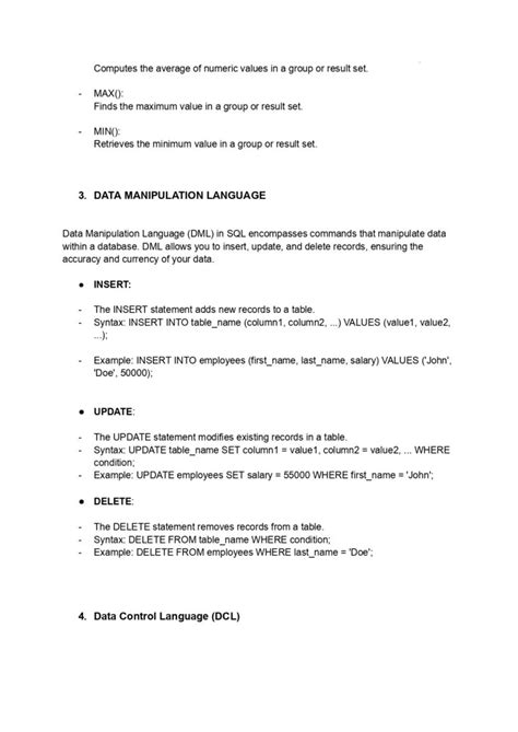 Sql Complete Notes Pdf Connect4techs