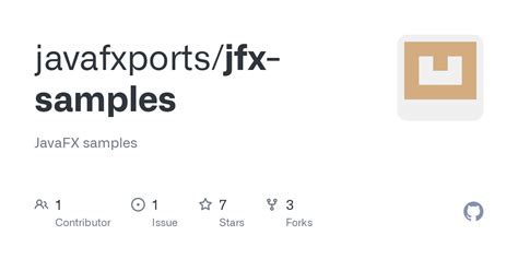 GitHub Javafxports Jfx Samples JavaFX Samples