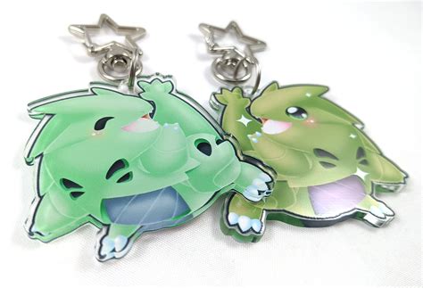 Tyranitar Chibi Fanart Keychain Clinkorz