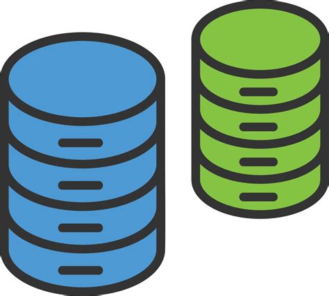 Database Line Filled Icon 14715849 Vector Art At Vecteezy