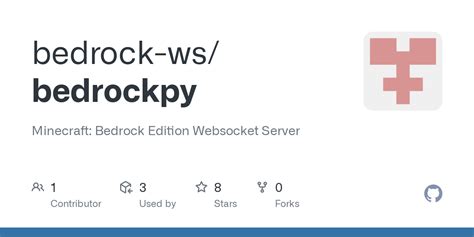github bedrock ws bedrockpy minecraft bedrock edition websocket server