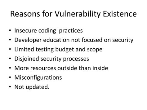 Vulnerability Assessment And Penetration Testing Pptx