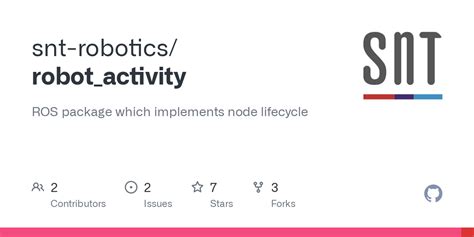 GitHub Snt Robotics Robot Activity ROS Package Which Implements Node Lifecycle