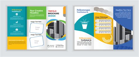 Creative Modern Trifold Business Leaflet Brochure Template Corporate