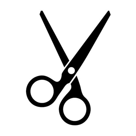 Premium Vector Simply Black Scissors Icon Vector Illustration