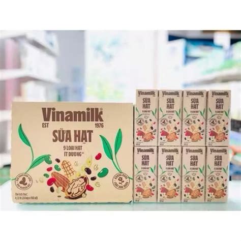 1 Thùng Sữa Hạt 9 Loại Hạt Vinamilk 180ml 24 Hộpthùng Shopee Việt Nam