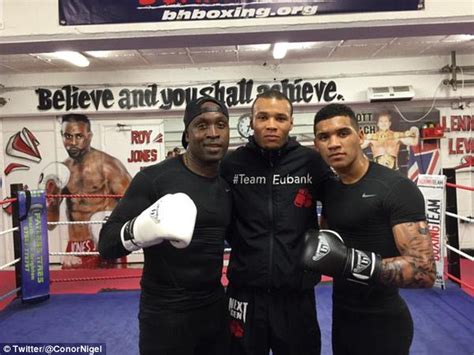 Nigel Benn Poses With Son Conor And Chris Eubank Jnr As The Future Of