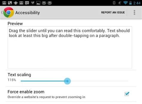 How To Take Control Of Text Size In Chrome For The Nexus 7