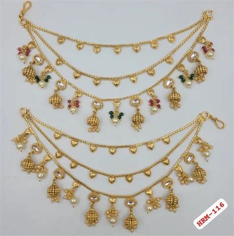 Golden Copper Bahubali Kaan Chain At Best Price In Mumbai Id 2853915962233