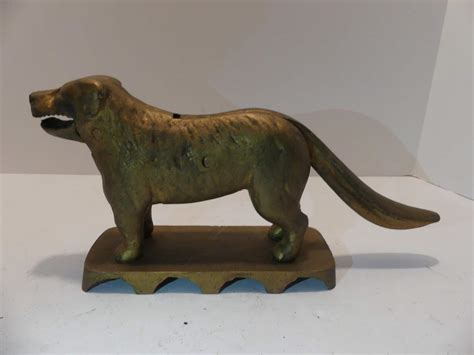 Lot 268 Vintage Possibly Antique Brass Dog Nutcracker Hidden
