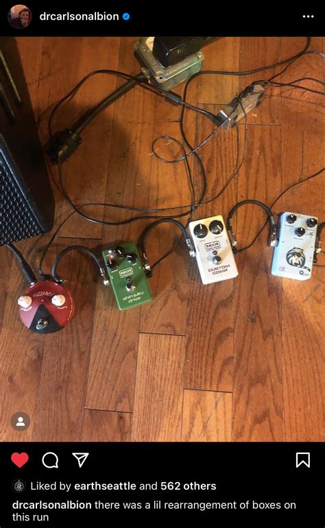 Dylan Carlson Of Earth Just Published His Pedal Chain On Instagram R