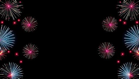 Firecrackers Burst Into Radiant Circles At The Corners Glowing Peacock