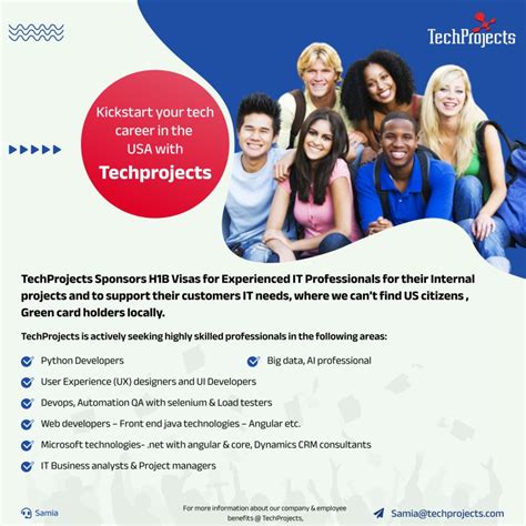 Techprojects On Linkedin H1bsponsorship Softwaredeveloper