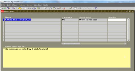Oracle Apps Tutorials How To Use Message In Oracle Apps