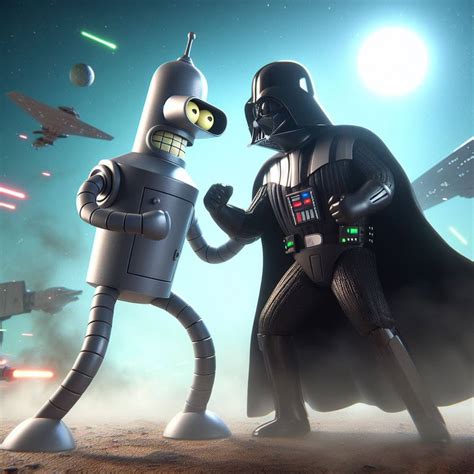 Bender Vs Darth Vader By Picknikker On Deviantart