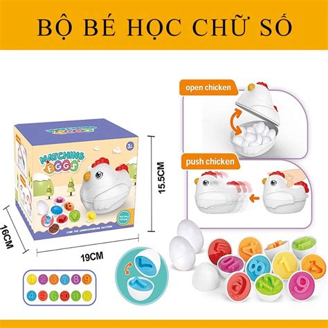Bộ đồ chơi cho bé Gà 12 trứng số đếm đồ chơi trẻ em phát triển trí tuệ giúp bé nhận biết học