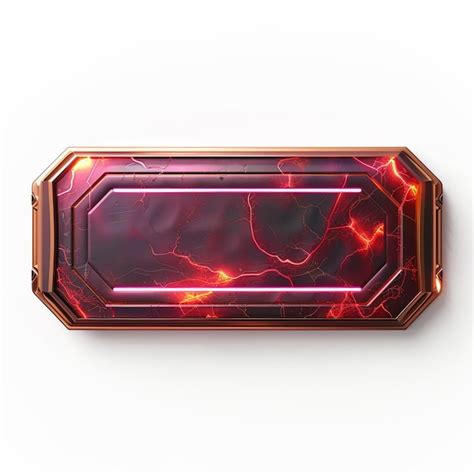 Premium Photo Rectangular Clickable Button Icon