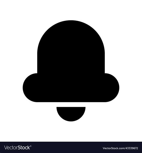 Notifications Black Glyph Ui Icon Royalty Free Vector Image