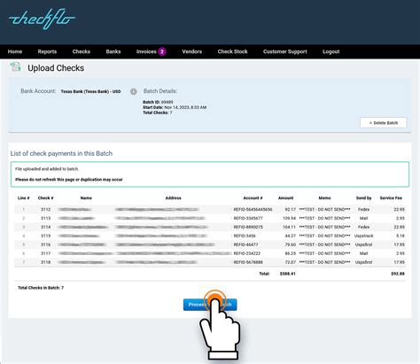 How To Upload Batch Check Payments Using A Csv File Check Printing And Mailing Service