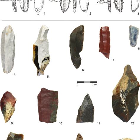 Selection Of The Lithic Industry And Raw Material 1 3 Shouldered