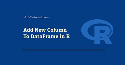 How To Add Column To Dataframe R With Examples And Questions