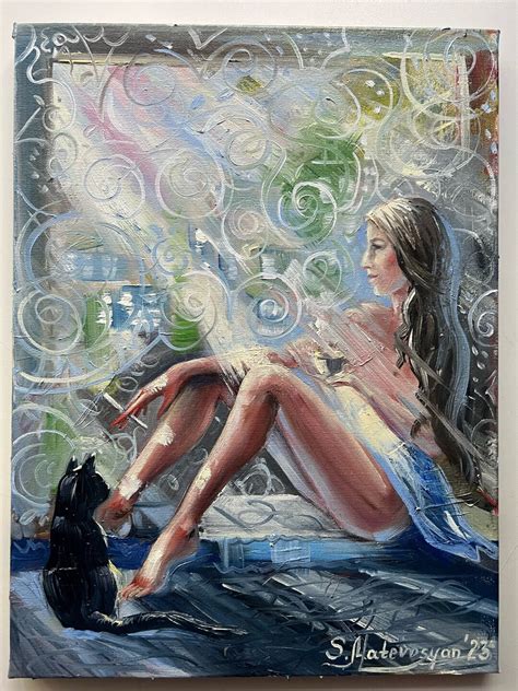 Erotic Painting Impressionist Nudity Girl Oil Painting On Canvas Art Original Naked Faceless