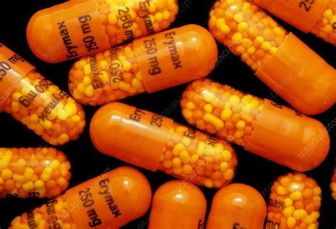 Capsules Of The Antibiotic Drug Erythromycin Stock Image M6250516