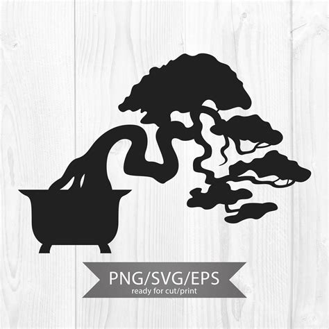 Bonsai Svg Bonsai Tree Svg Vector Image Etsy