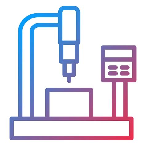 Premium Vector Cnc Machine Icon Style