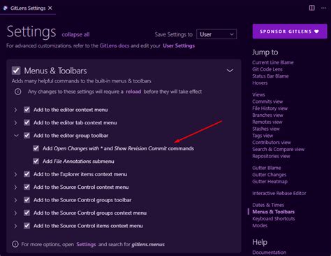 Toggle Items From The Editor Menu Bar · Issue 1199 · Gitkrakenvscode