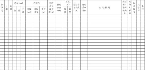 钻 孔 地 质 记 录 表word文档在线阅读与下载无忧文档
