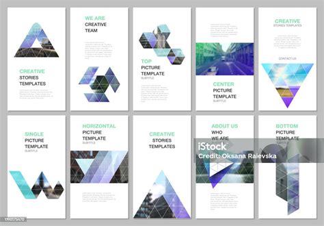 삼각형 디자인 배경 삼각형 스타일 패턴과 창조적 인 소셜 네트워크 이야기 디자인 수직 배너 또는 전단지 템플릿 전단지 전단지 브로셔 프리젠 테이션을위한 디자인 템플릿을