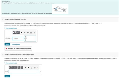 Solved Learning Goal To Apply The Principle Of Angular Chegg