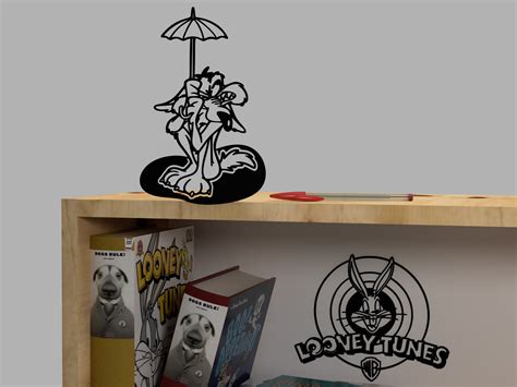 Wile E Coyote Holding An Umbrella By Joe Download Free Stl Model