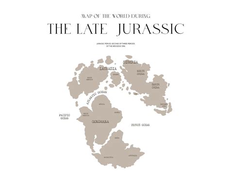World Map Late Jurassic Period World Svg Hand Drawn World Map