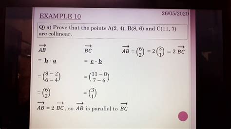 Higher Maths Vectors Collinearity Youtube