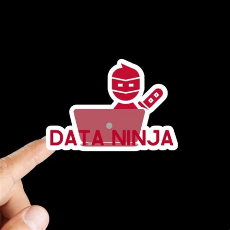 Data Ninja Sticker T For Data Analystdata Scientist Stickerdata Queen Woman In Data Science