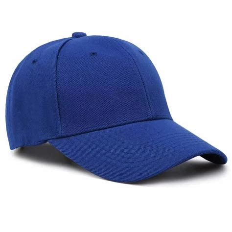 Baseball Cap Solid Color Common Pvc Woven 6 Panel Peaked Cap Trendy