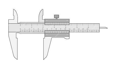 Premium Vector Vernier Caliper Device For Measuring Internal And