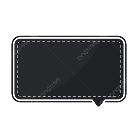 Black Empty Shape Banner Vector Black Empty Shape Png And Vector