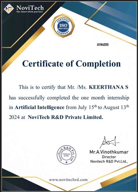 Keerthana Selvam On Linkedin If The Certificate Is Received Reply As Received Were Happy To