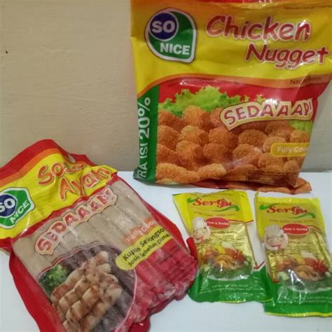 jual paket so nice nuget sosis shopee indonesia