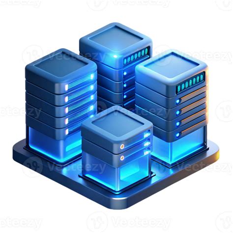 Wonderful Vintage A Server Room Filled With Glowing Servers Cool Blue