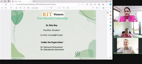Dr Rita Roy On Linkedin Secondpostdocresearchmeeting