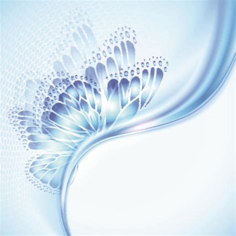 추상적 인 배경 벡터 나비 날개 Eps Uidownload