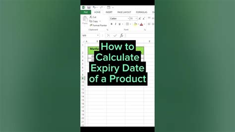 The Ultimate Guide To Calculate Expiry Date In Excel Expiry Expirydate Youtube